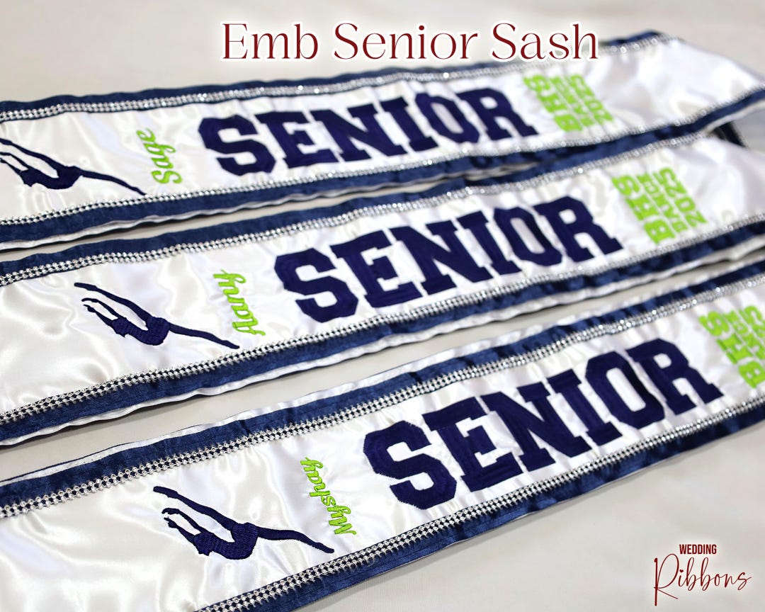 Embroidery Senior Sash 2025 - Personalized Senior Sash - Senior Sash ...