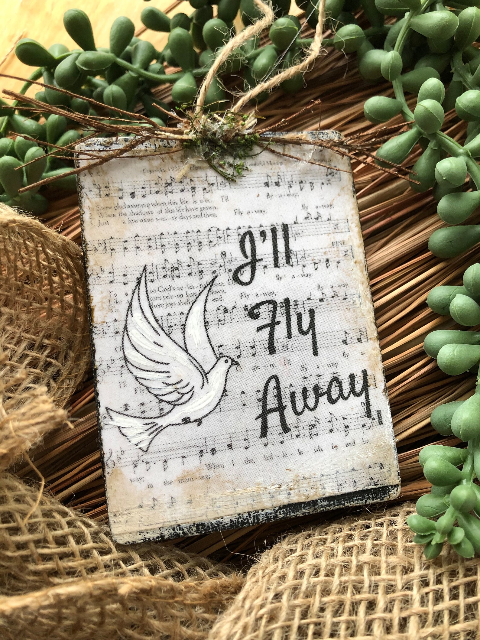 Hymnal Ornament Set: Handmade Christian Hymn Art, Tiered Tray Decor - Etsy