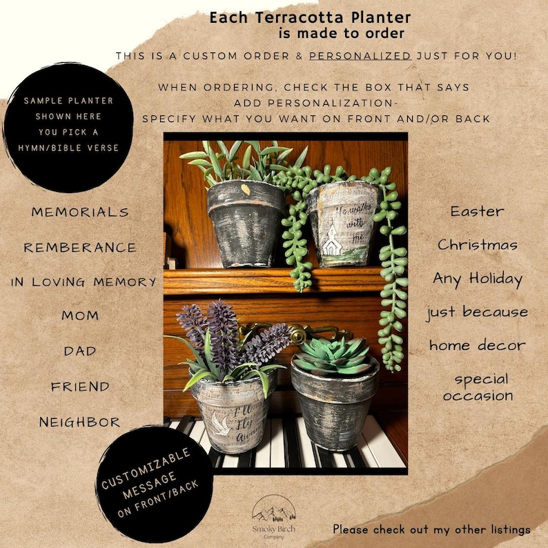 Personalized Hymnal Flowerpot: Hand-painted Religious Planter - Etsy