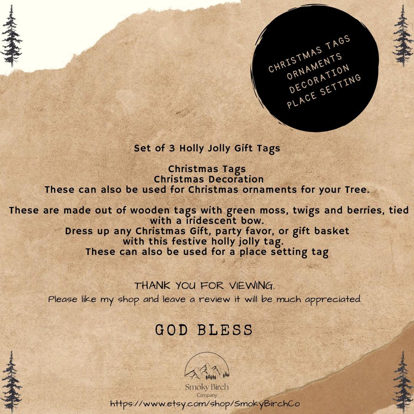 Christmas Ornaments, Gift Tags, Christmas Tree Tags, Gift Bag Tags ...