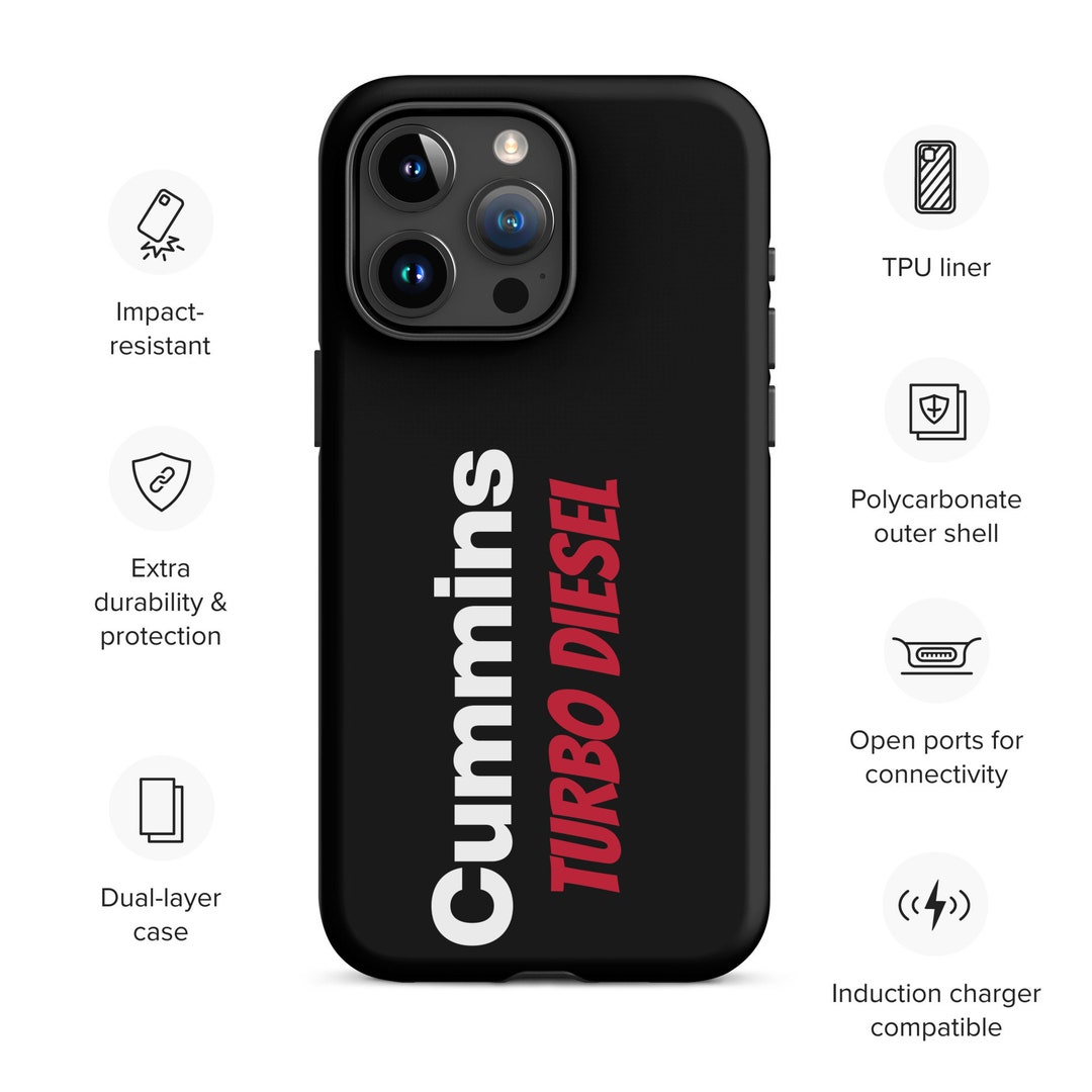 Black Cummins Tough Case for Iphone® - Etsy
