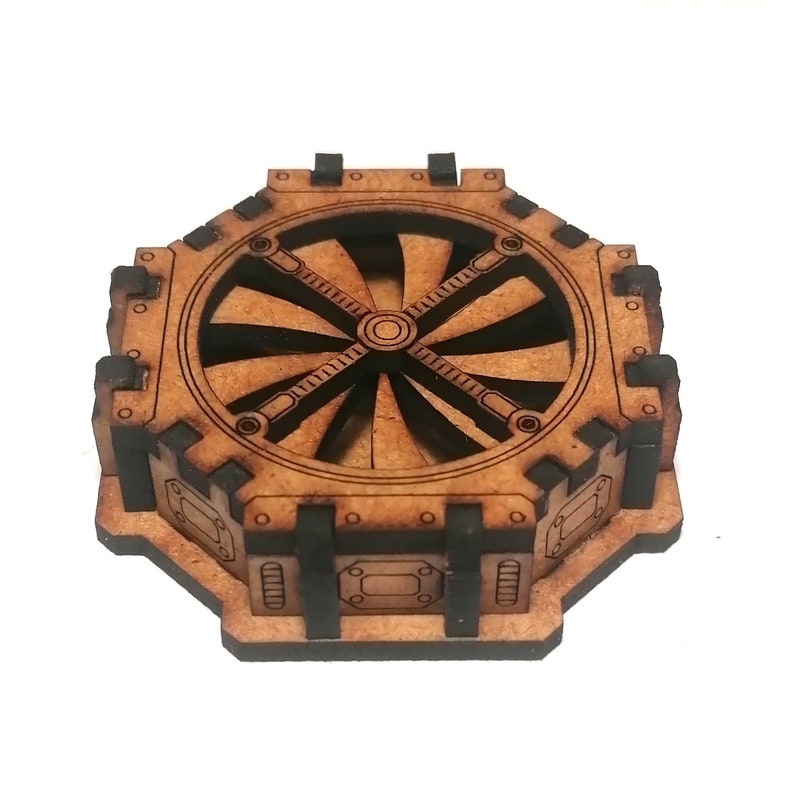 Industrial Fan - Laser Cut Template - Etsy
