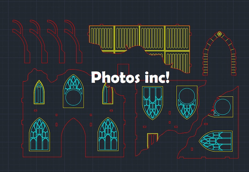 UPDATE - Ruins for Wargames - Laser Cut Template - Etsy