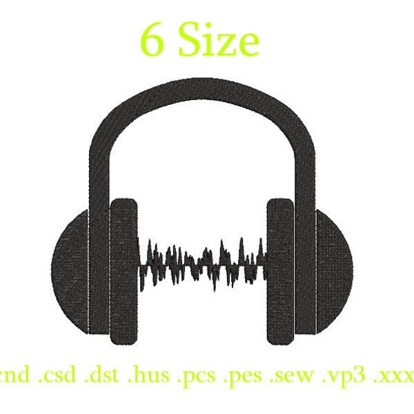 Headphone Embroidery - Etsy