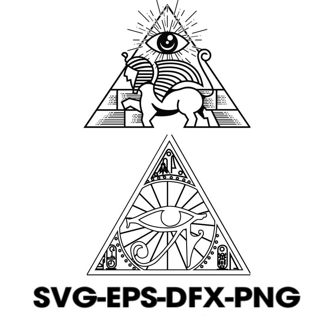 All Seeing Eye SVG, Pyramid SVG, Eye Svg, Eye Clipart, Egyptean Svg ...