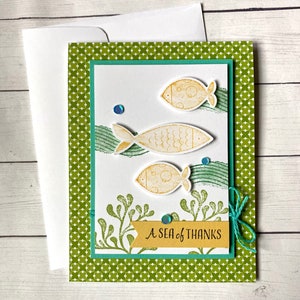 Handmade Whimsical Fish Thank You Card - Etsy