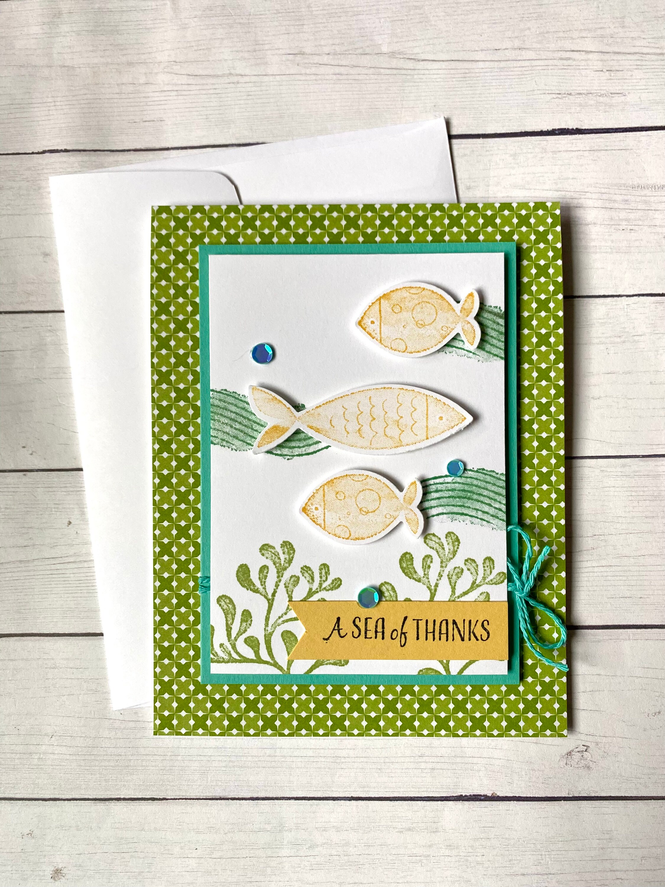 Handmade Whimsical Fish Thank You Card - Etsy