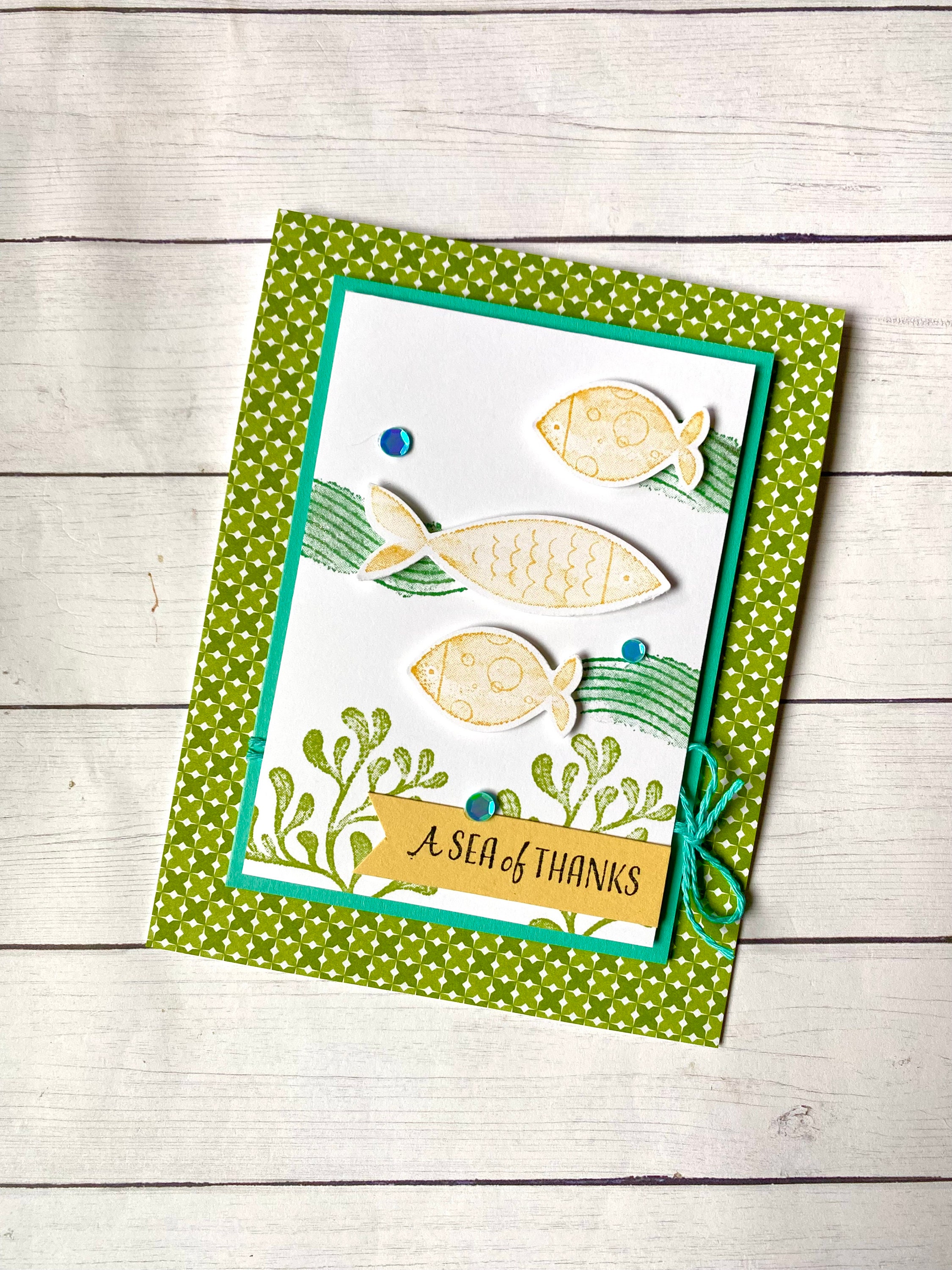 Handmade Whimsical Fish Thank You Card - Etsy