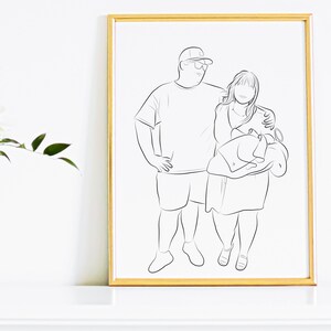 A Special Portrait to Remember a Lost Baby, Custom Drawings for ...