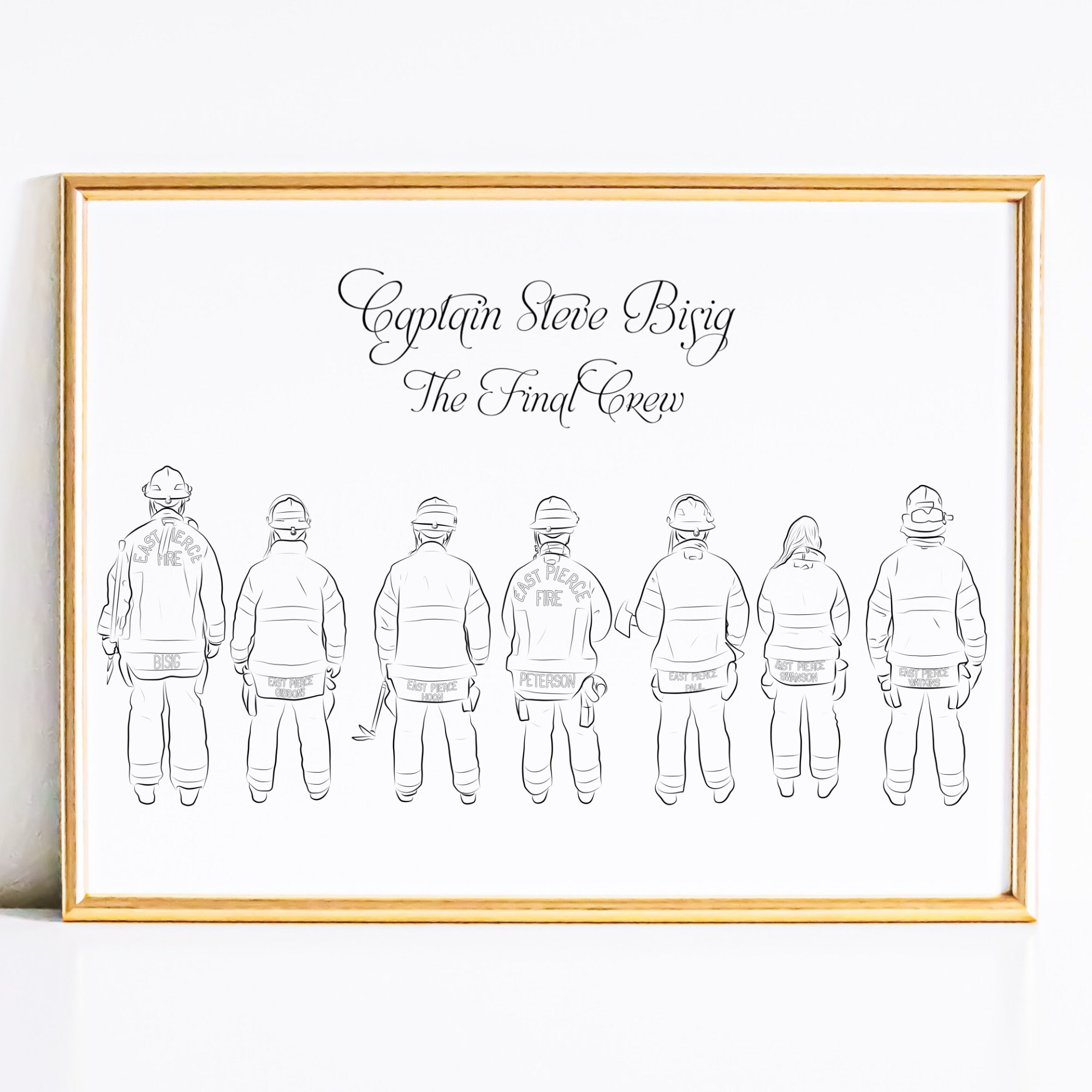 Custom Group Portrait Group Line Art Family Portrait Custom - Etsy