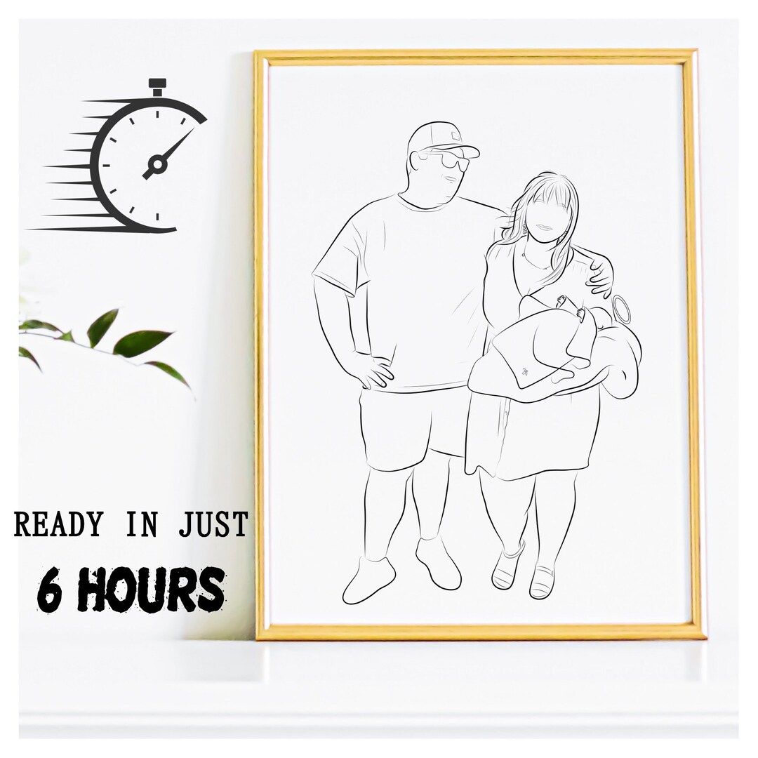 A Special Portrait to Remember a Lost Baby, Custom Drawings for ...