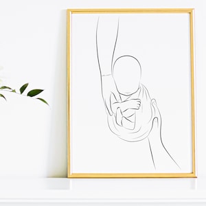 A Special Portrait to Remember a Lost Baby, Custom Drawings for ...
