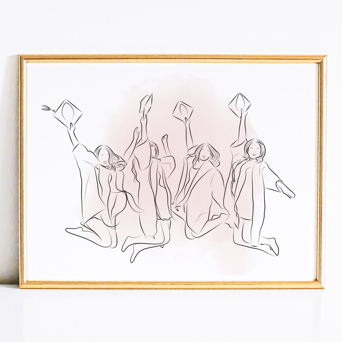 Custom Group Portrait Group Line Art Family Portrait Custom - Etsy