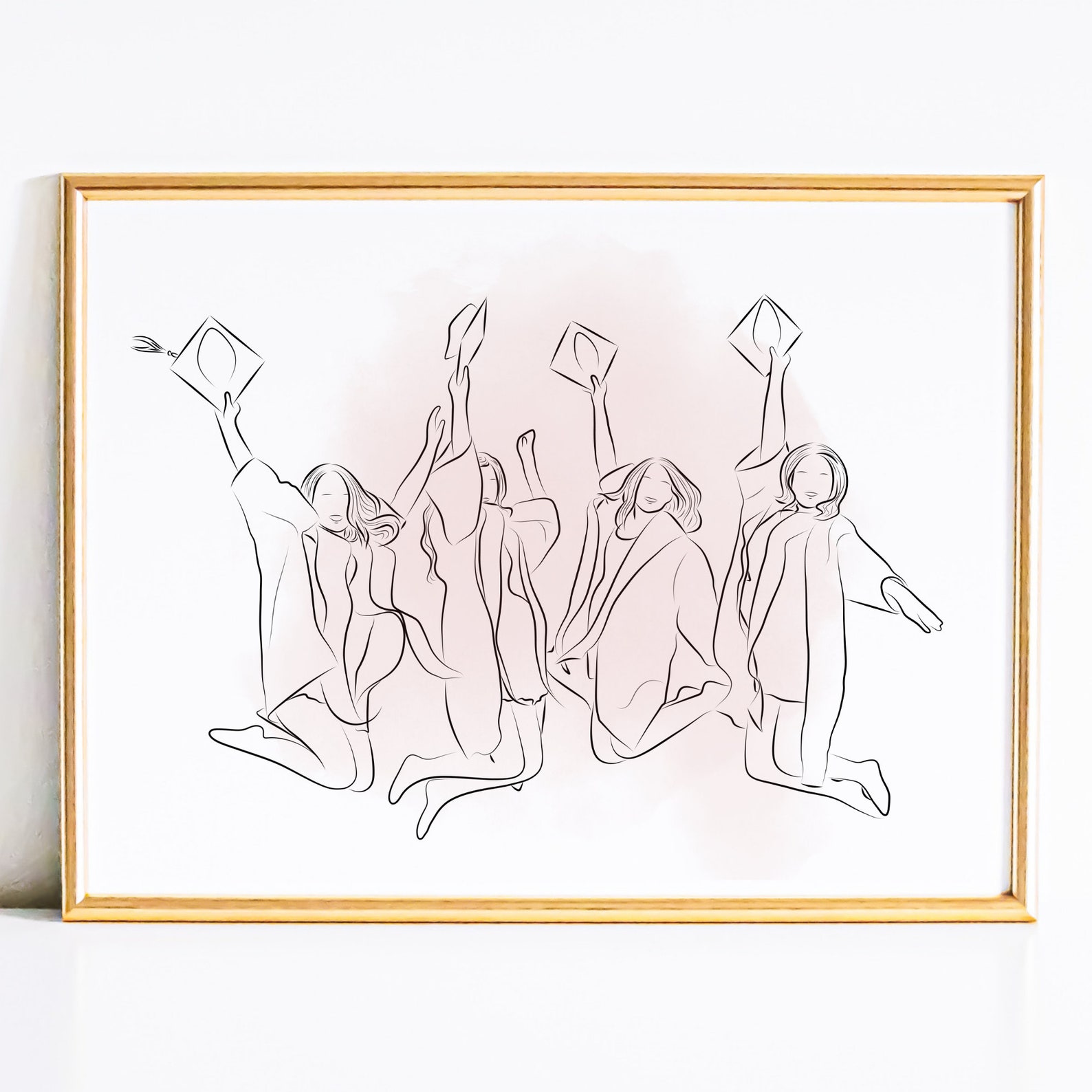 Custom Group Portrait Group Line Art Family Portrait Custom - Etsy