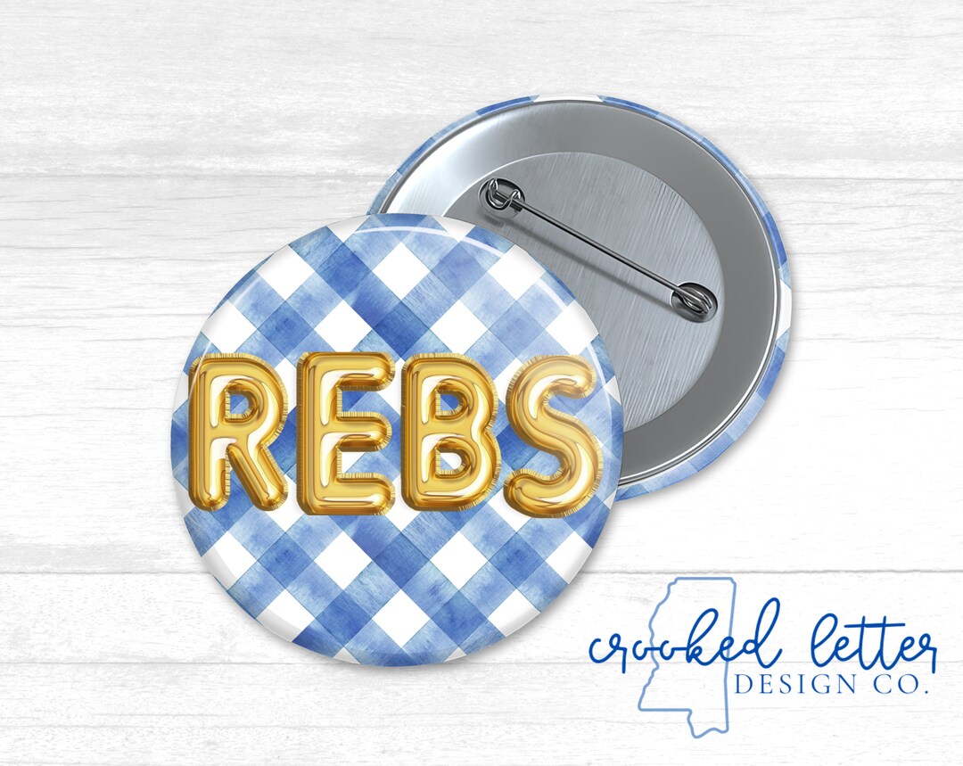 Ole Miss Game Day Button Rebs Game Day Button 2.25 the Grove Game Day Button Hotty Toddy Game ...