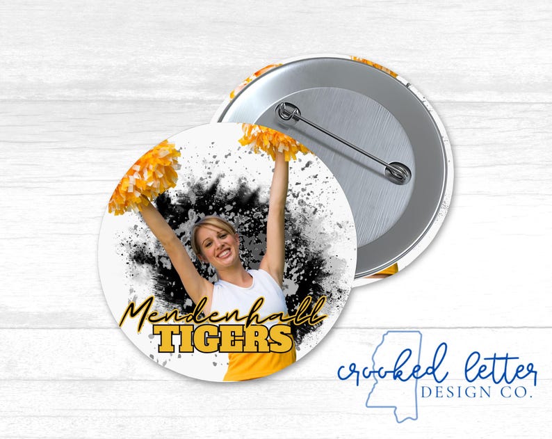 Customizable Game Day Buttons Custom Pin Back Buttons Custom Photo 2.25 ...