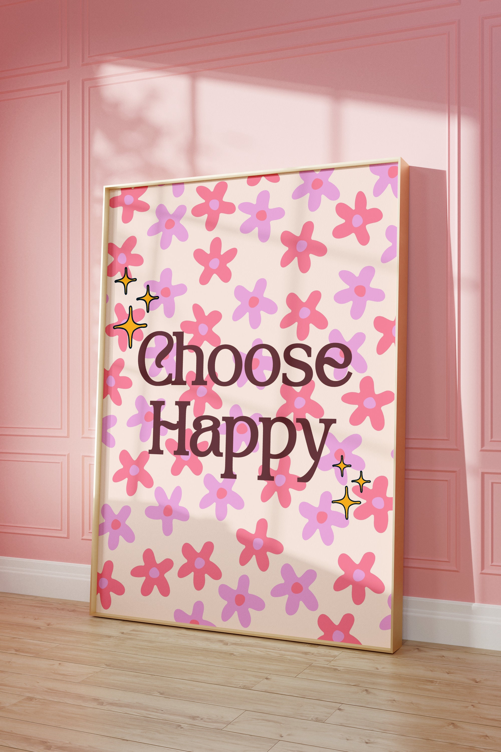 70s Retro Poster, Danish Pastel Art, Dopamine Decor, Spring Floral Wall ...