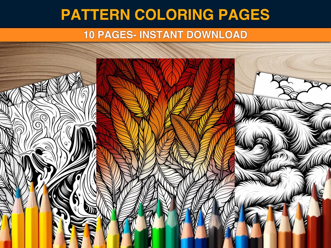 Fun Pattern Coloring Pages - Fun for All Ages - Creative and Engaging ...