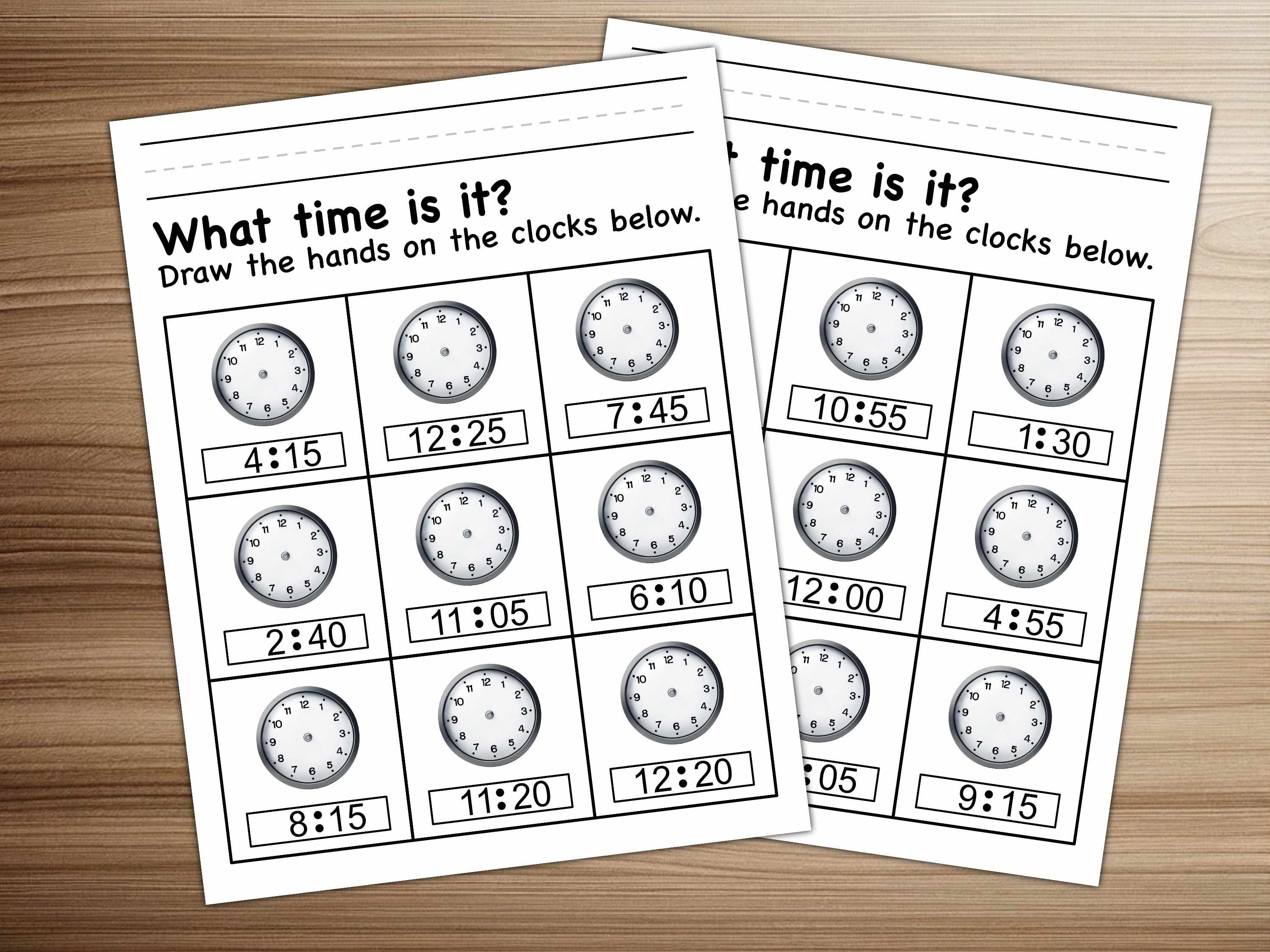 Interactive Telling Time Worksheets - Essential Skills for All Ages ...