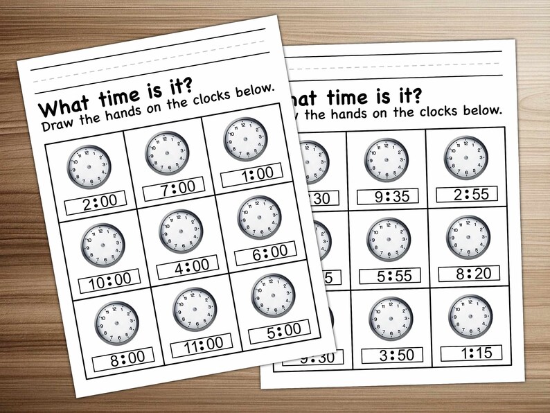 Interactive Telling Time Worksheets - Essential Skills for All Ages ...