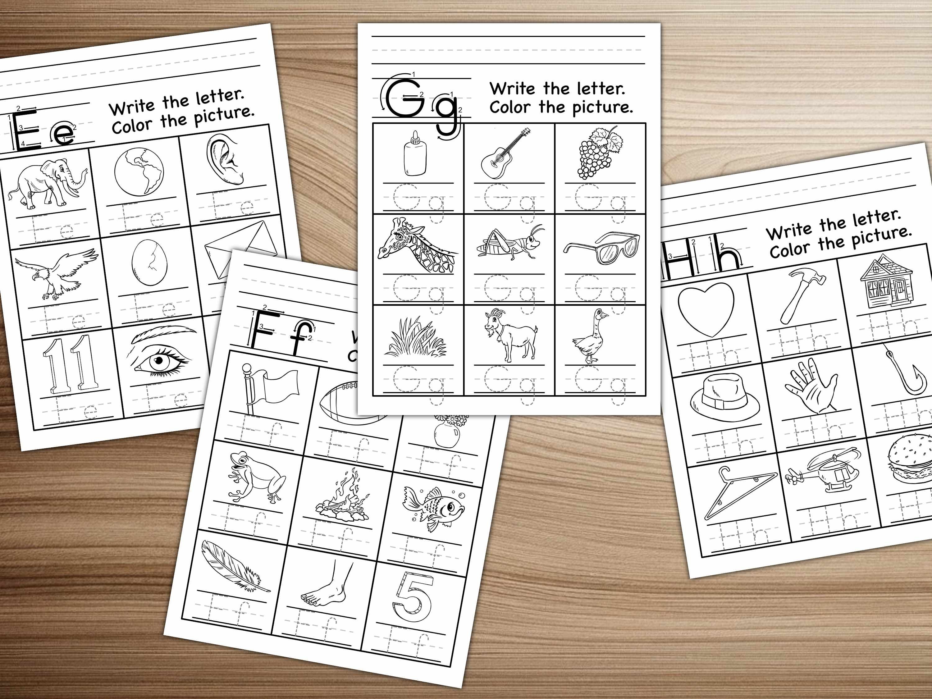 Letter Tracing Worksheets - Entire Alphabet A-Z - Instant Download - Etsy