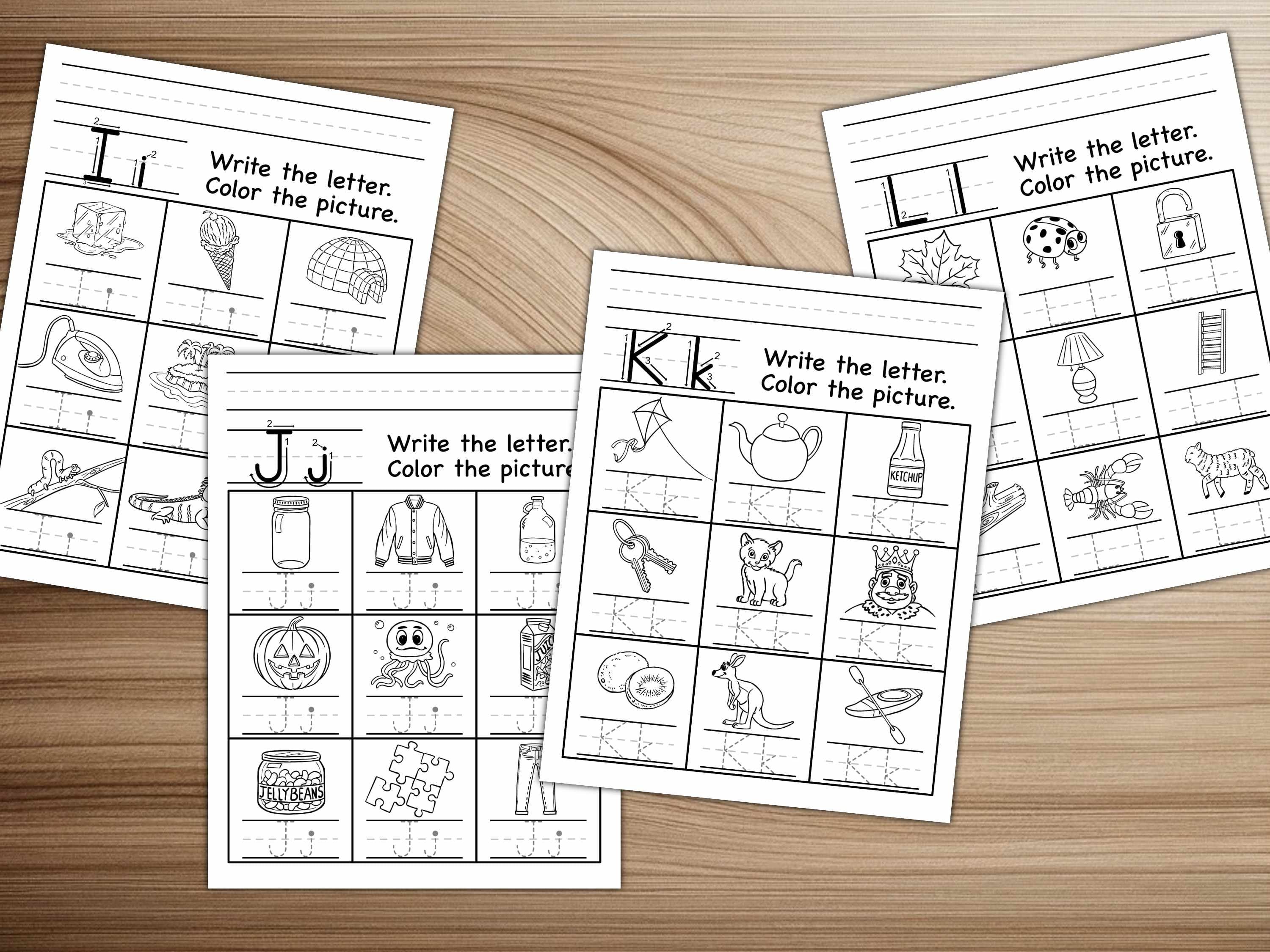 Letter Tracing Worksheets - Entire Alphabet A-Z - Instant Download - Etsy