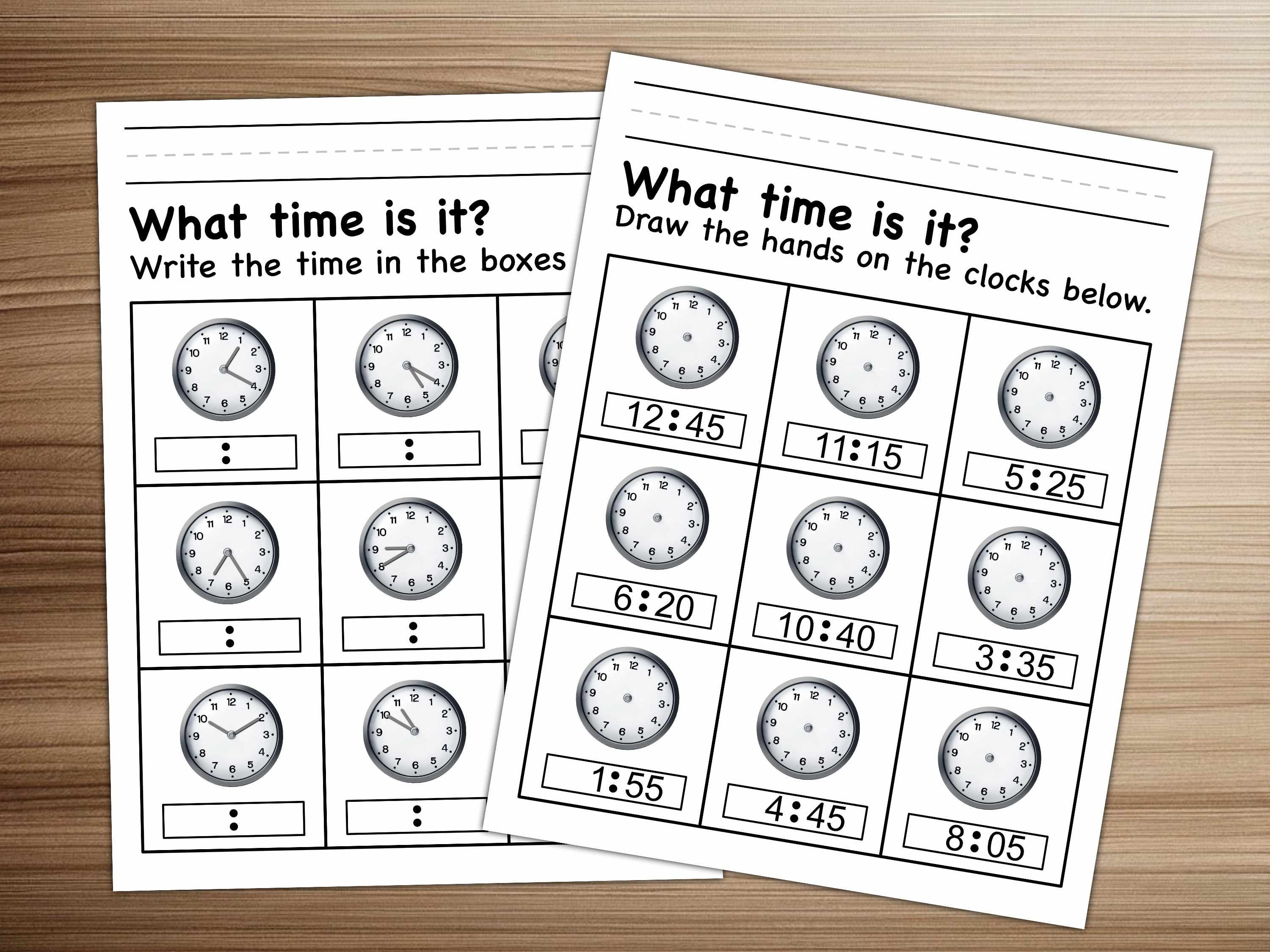 Interactive Telling Time Worksheets - Essential Skills for All Ages ...