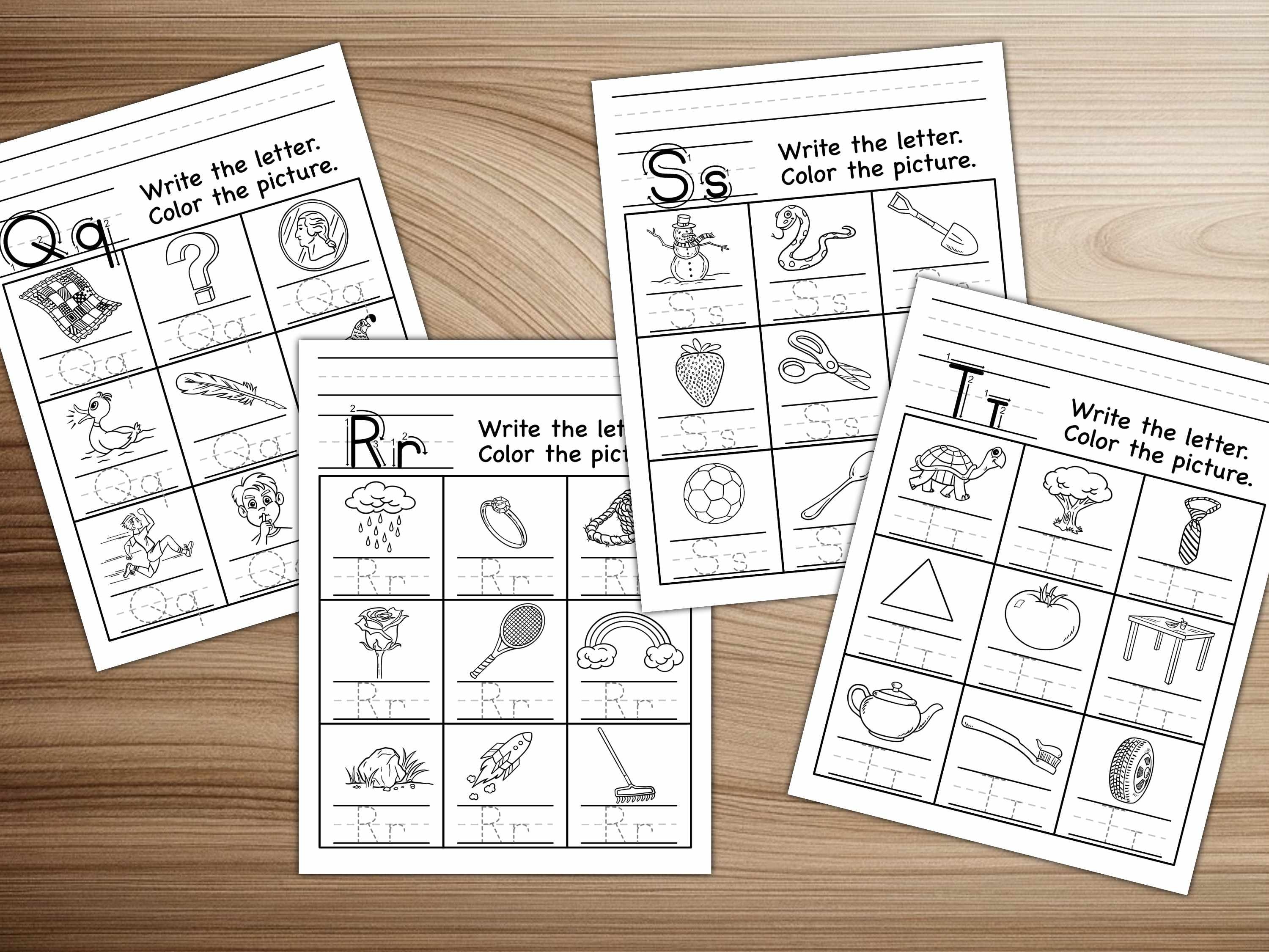Letter Tracing Worksheets - Entire Alphabet A-Z - Instant Download - Etsy