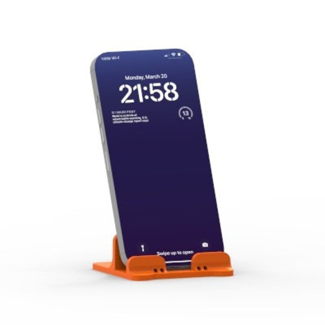 Minimalist Cell Phone Stand: Desktop Space Saver (digital File) - Etsy