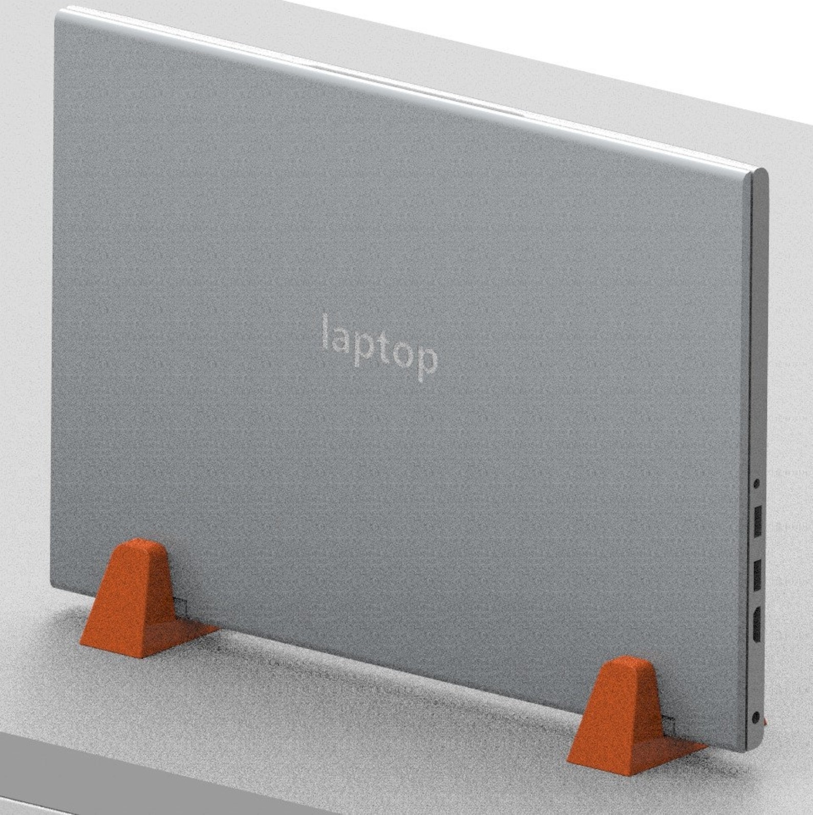 Adjustable Vertical Laptop and Notebooks Stand, Desk Space Saver, No ...