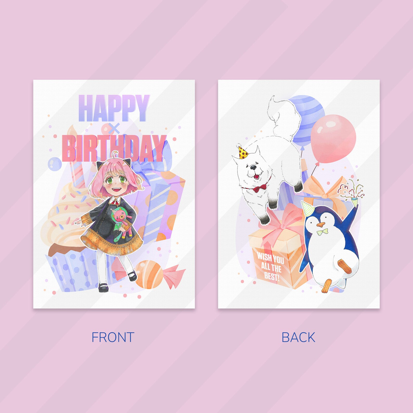 Anya Happy Birthday Card Digital, Printable Instant Download - Etsy