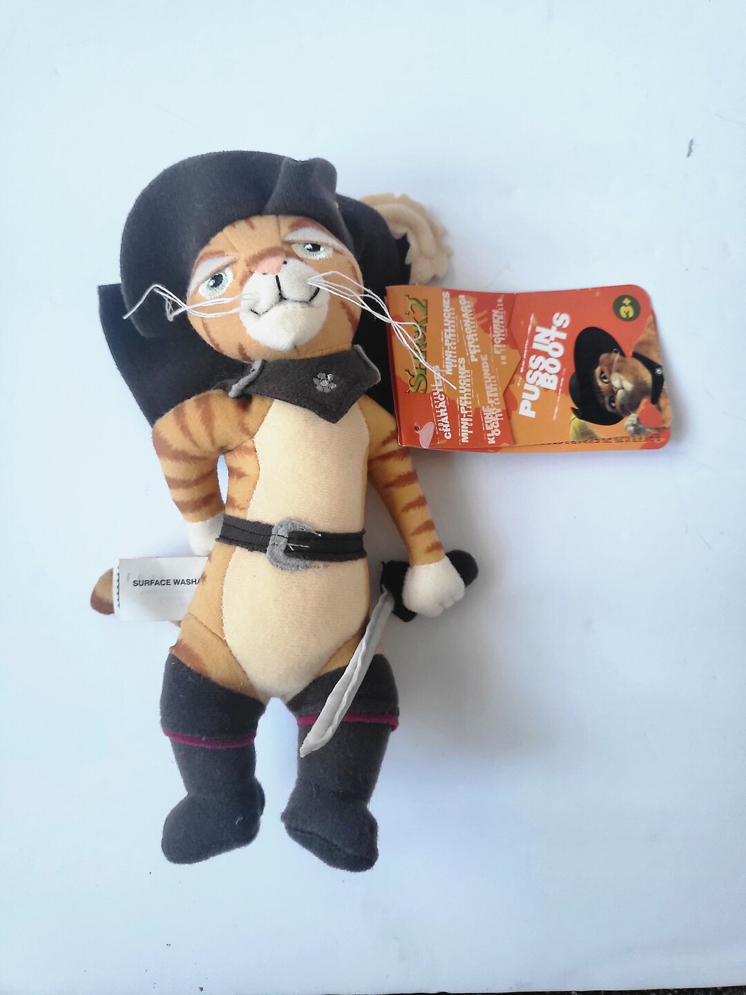 Dreamworks Shrek 2 Puss in Boots Plush With Tags Hasbro 2004 - Etsy