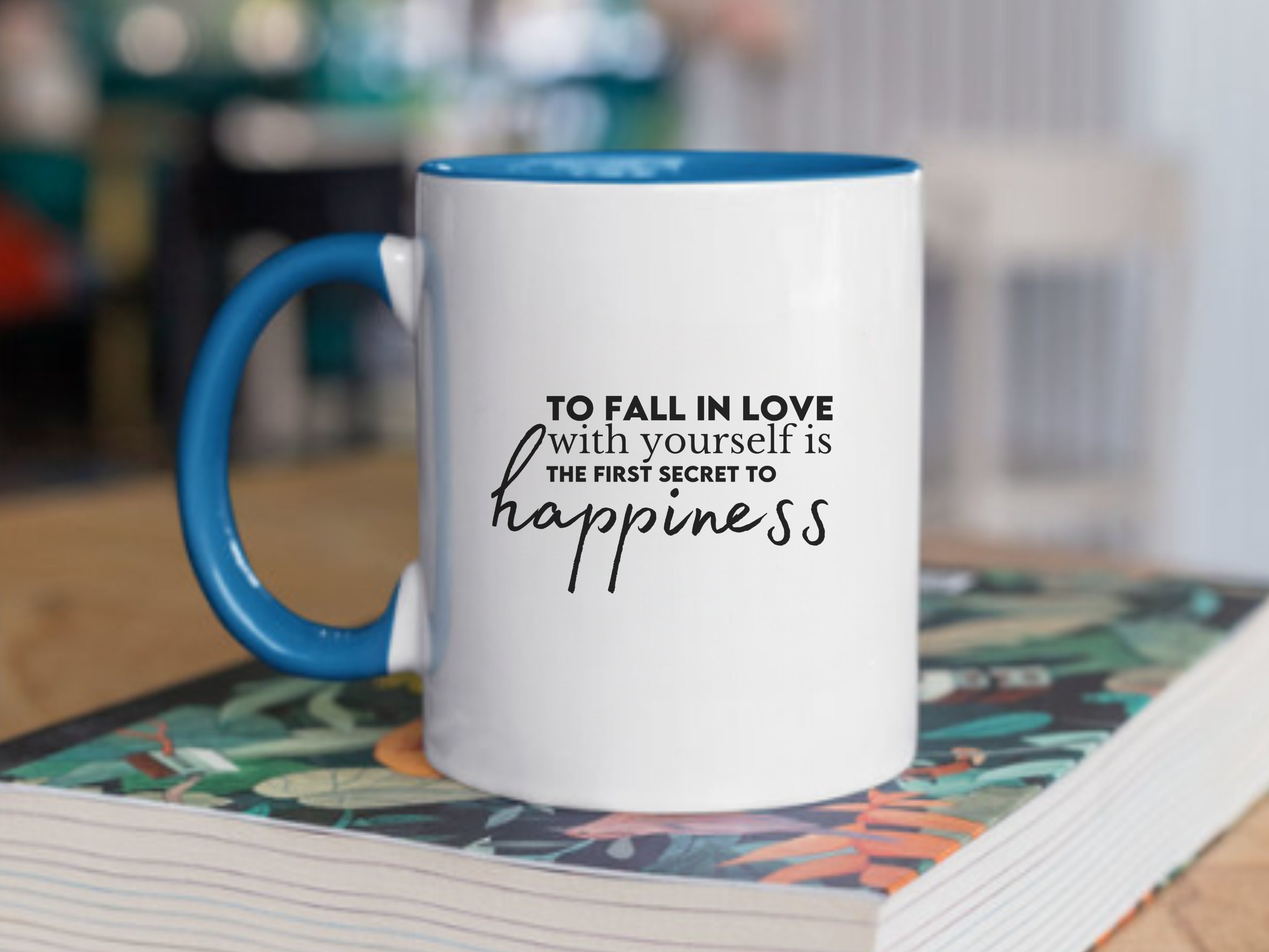 Fall in Love With Yourself Mug Self-love Mug Motivational Gift ...