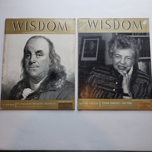 Wisdom Magazine Lot of 6 Vintage 1950s Magazines - Etsy