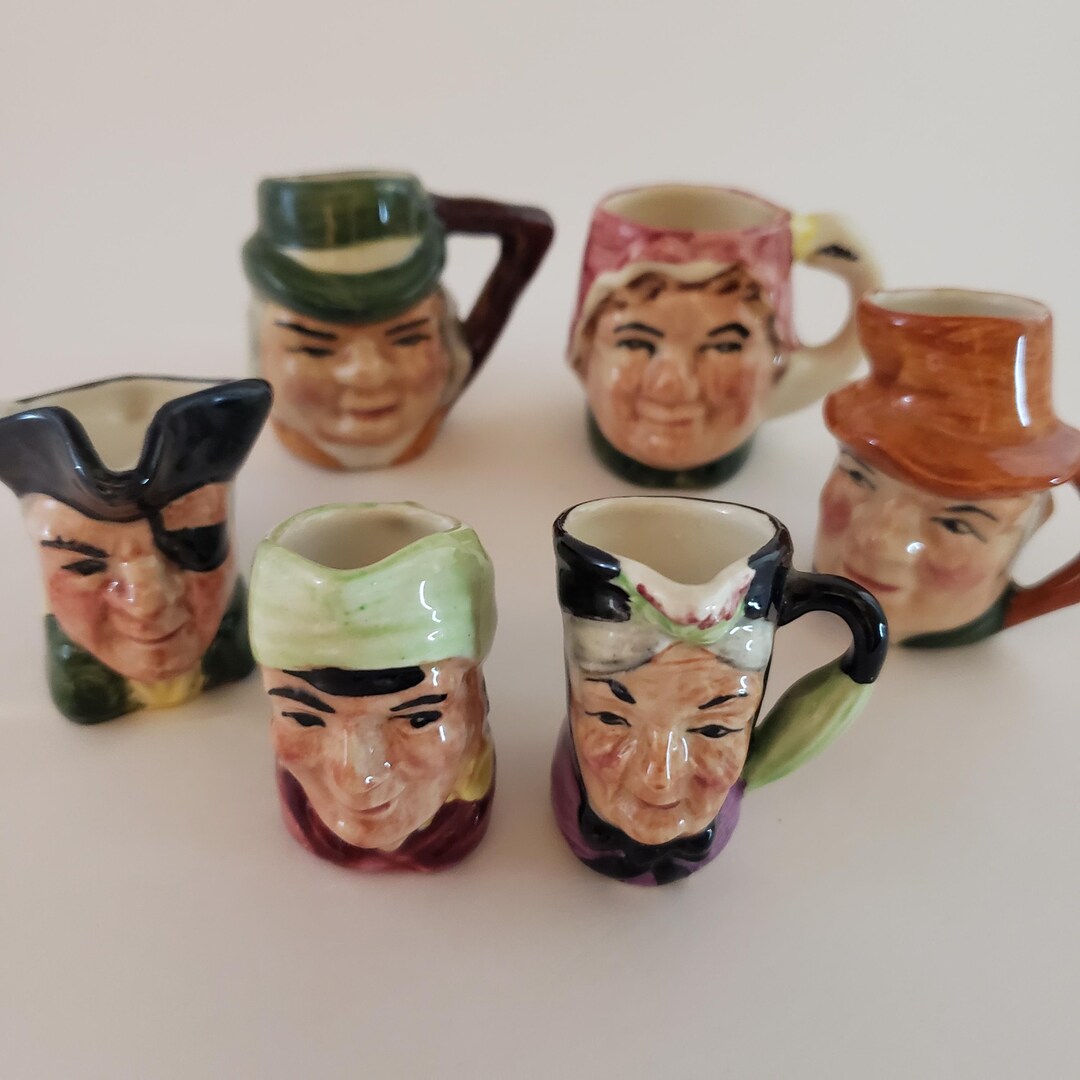 Artone England Miniature Hand Painted Toby Mugs Vintage - Etsy