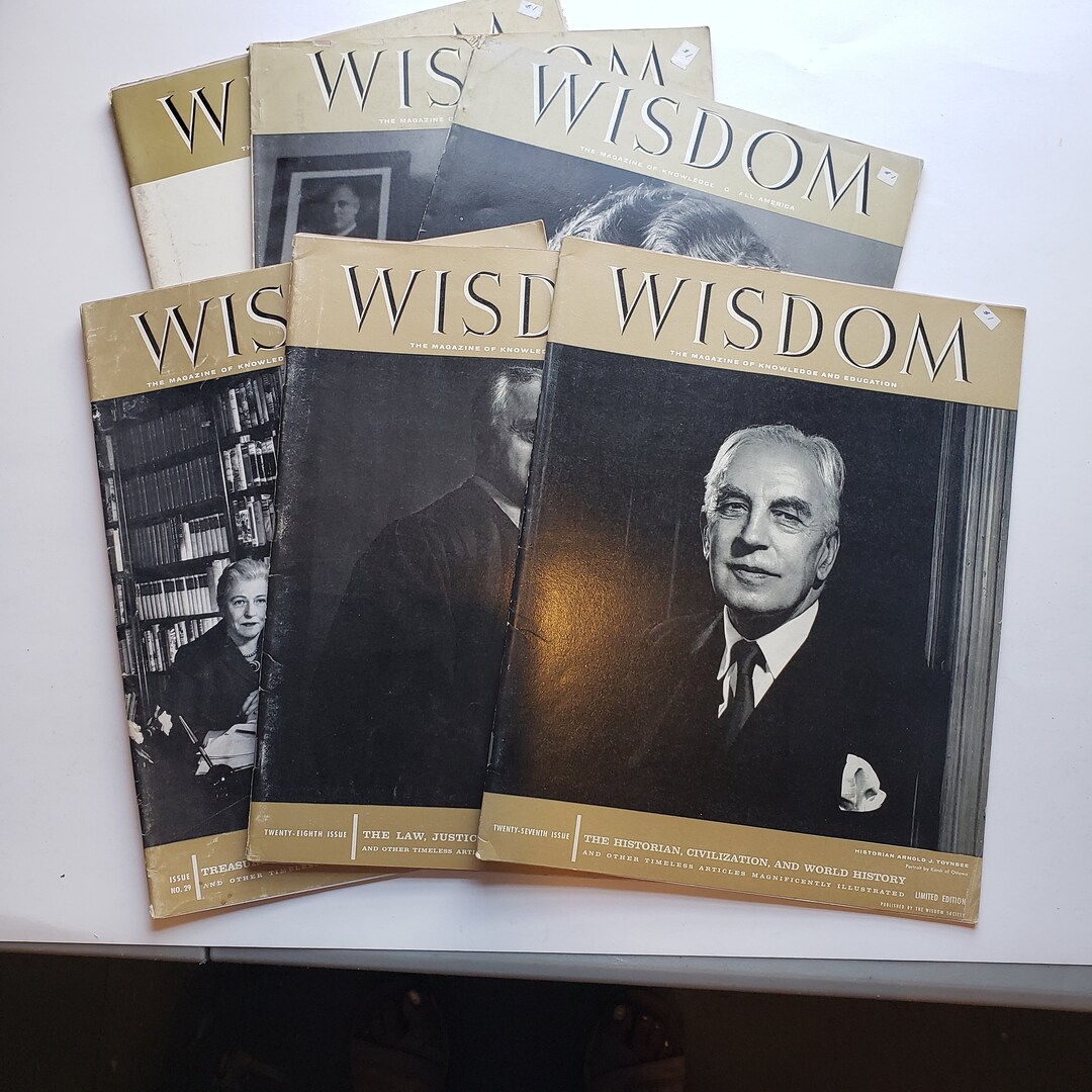 Wisdom Magazine - Lot of 6 Vintage 1950s Magazines - Etsy