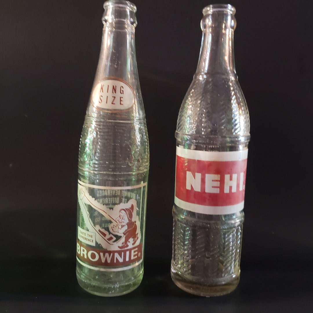 Nehi and Brownie Vintage Glass Soda Bottles - Lot of 2 - Etsy