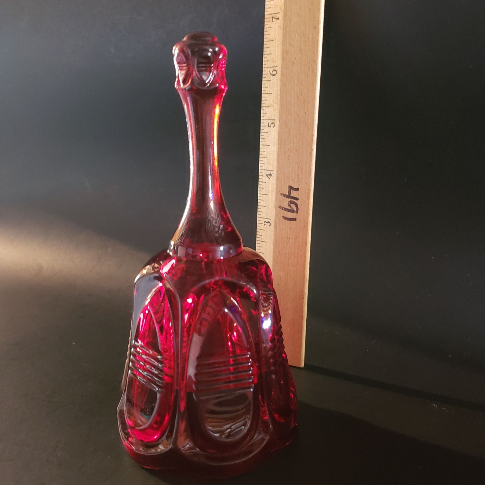 Fenton Ruby Red Vintage Barrell Glass Bell - Etsy