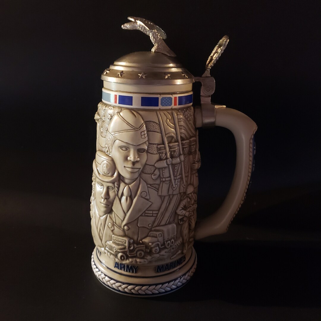 Avon Tribute to the American Soldier Stein 1990 - Etsy