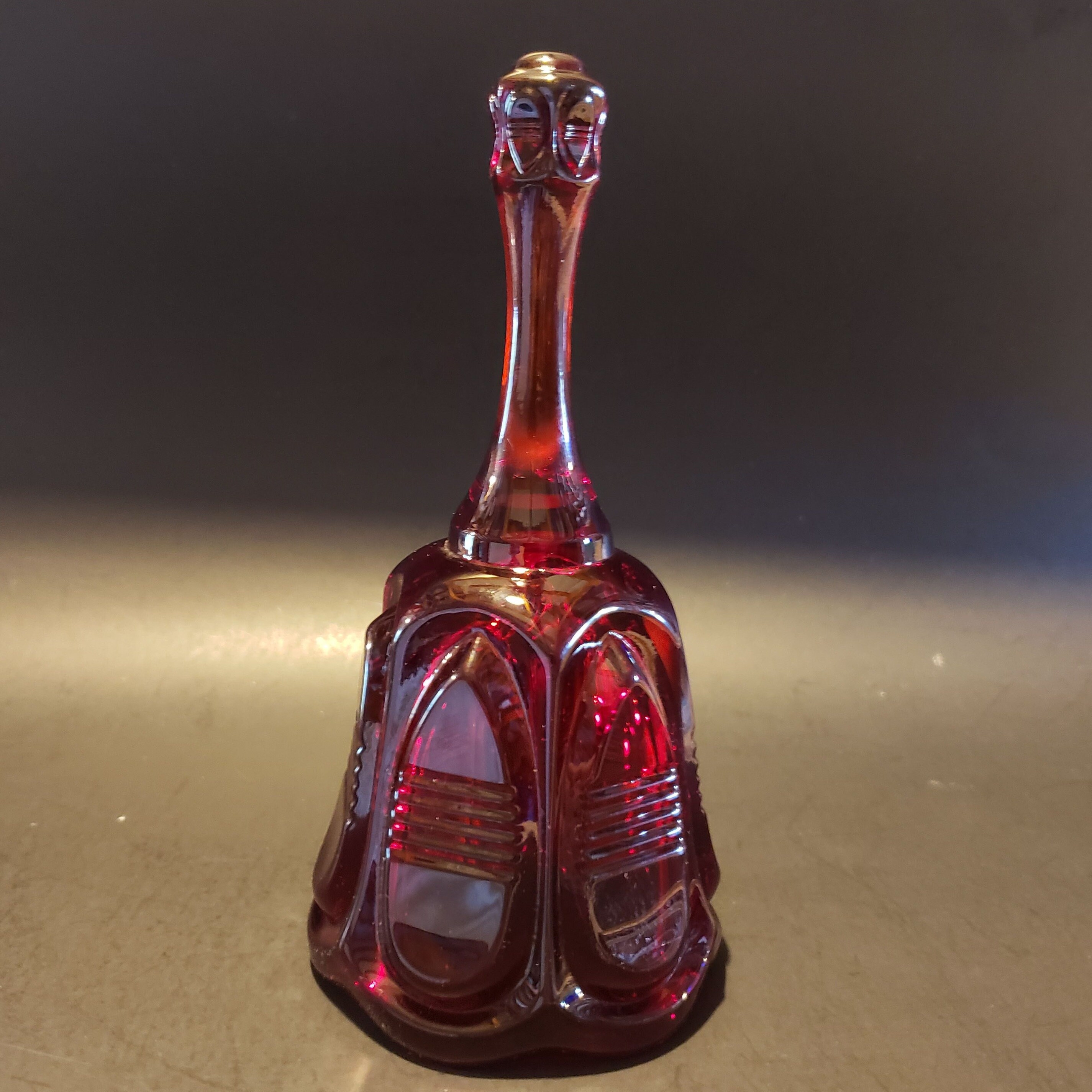 Fenton Ruby Red Vintage Barrell Glass Bell - Etsy