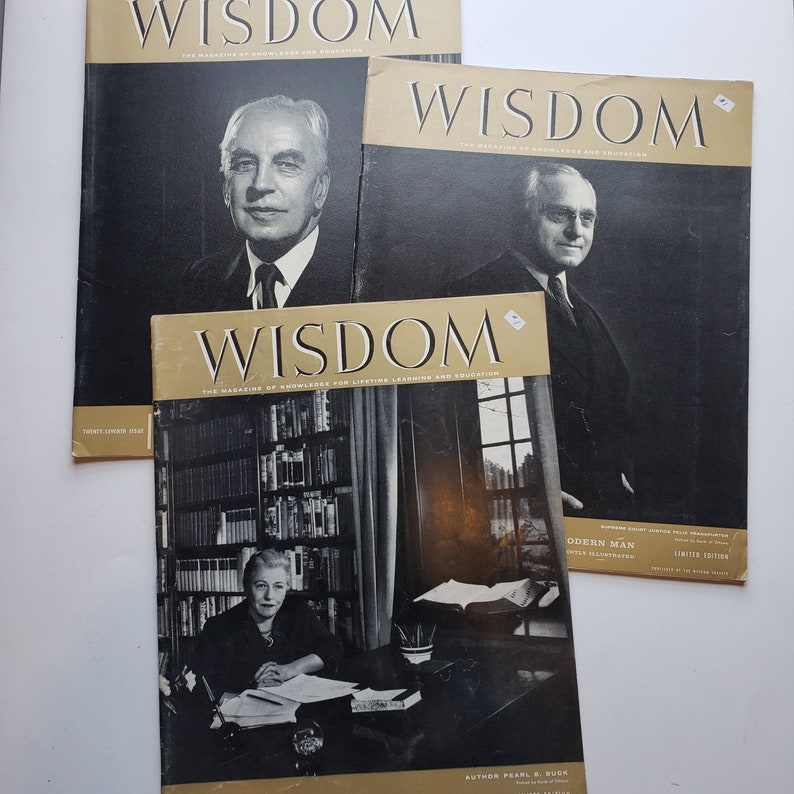 Wisdom Magazine Lot of 6 Vintage 1950s Magazines - Etsy
