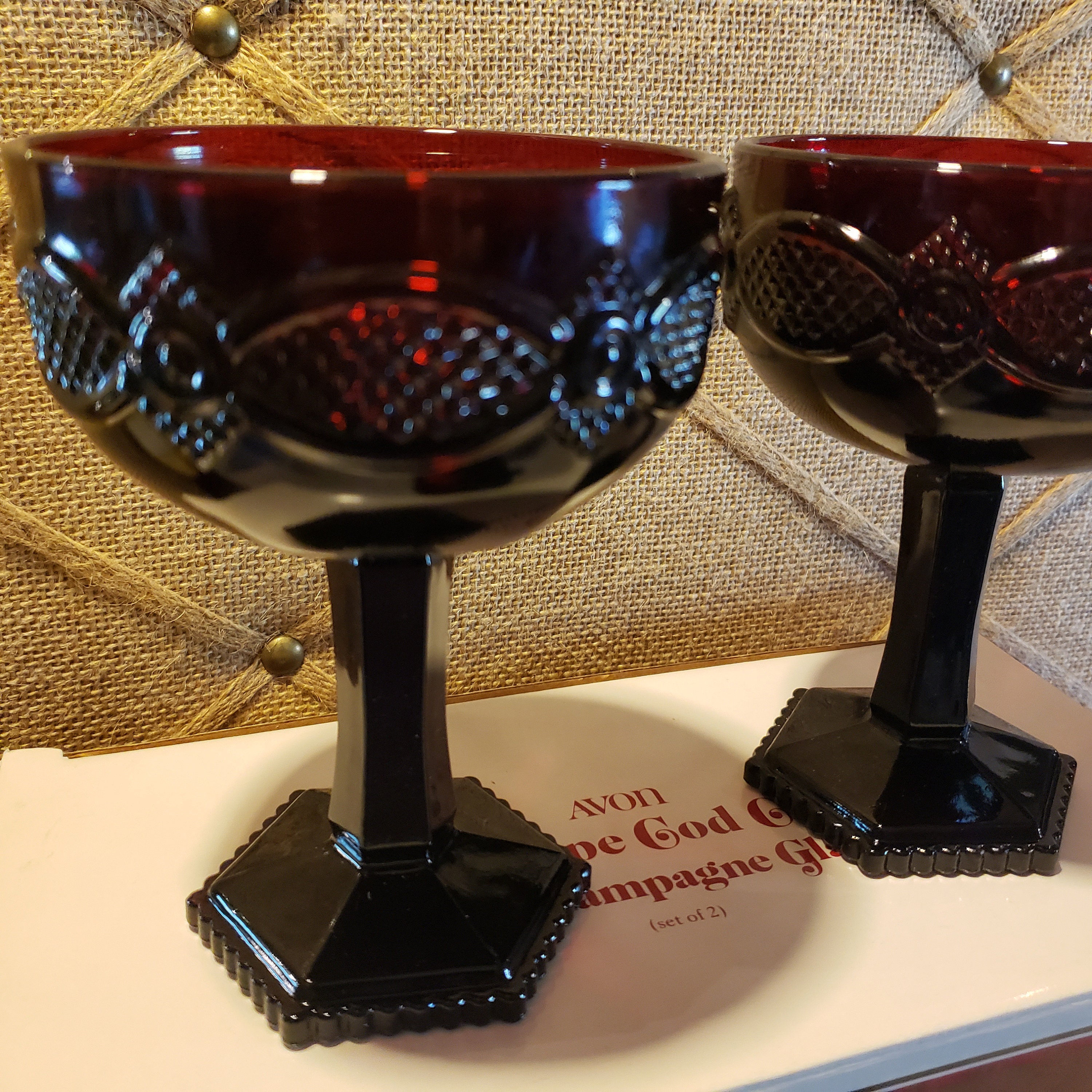 The 1876 Cape Cod Collection by Avon - Ruby Red Glass - Etsy