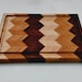 Butcher Block Cutting Board Chevron Style - Etsy