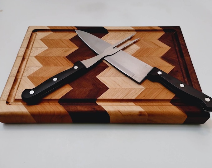 Chevron Cutting Board - Etsy