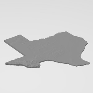 Texas - .stl Topographical Model - for 3D Printing and CNC Machining - Etsy