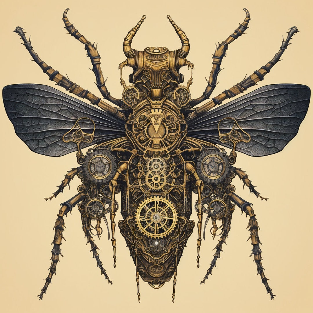 Mechanical Insect Picturemechanical Wingsfor T-shirt Picture - Etsy