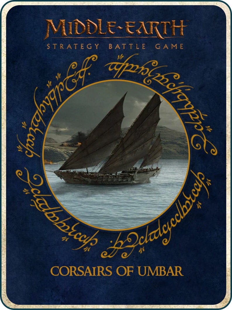 MESBG Custom Made Corsairs of Umbar Profile Cards - Etsy