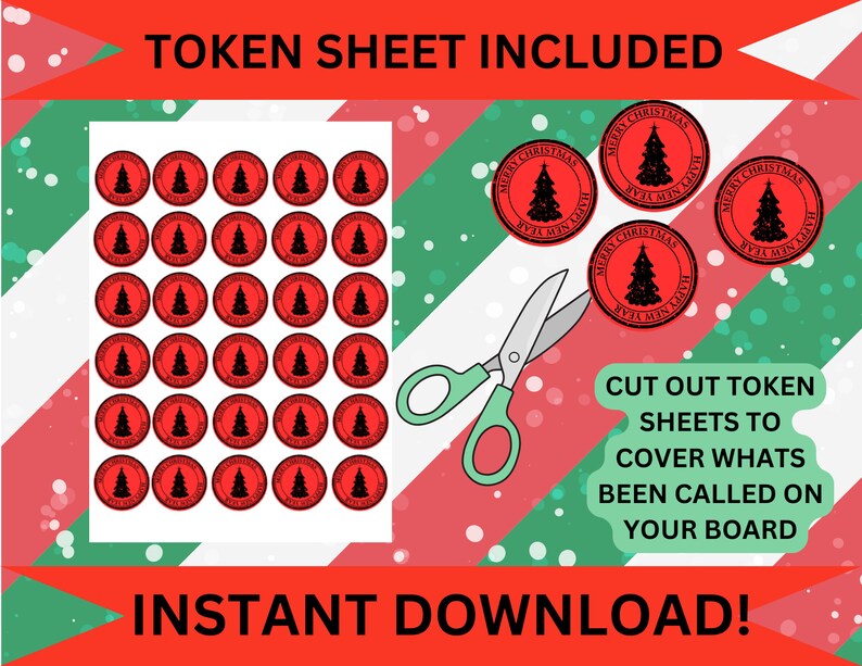 Christmas Bingo, 30 Printable Bingo Cards, Christmas Picture Bingo ...