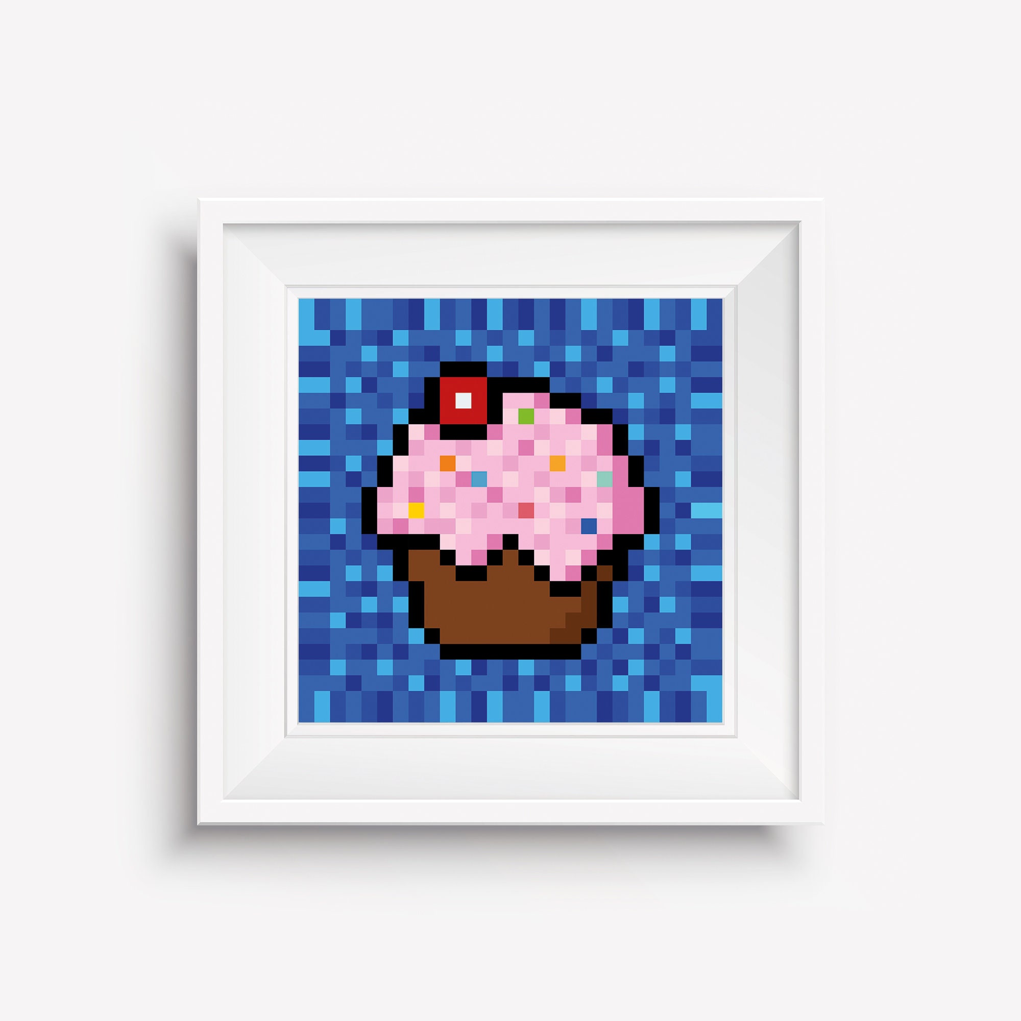 Minecraft Cupcake Pixel Art