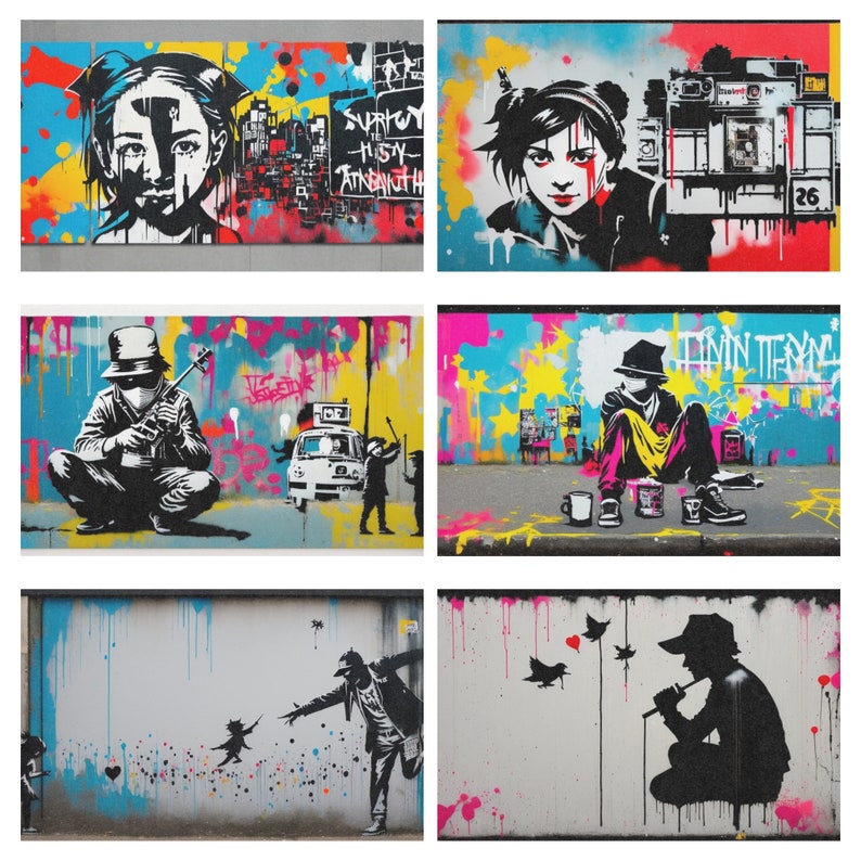100+ Banksy-inspired Frame TV Art: Street Art (digital Download) - Etsy